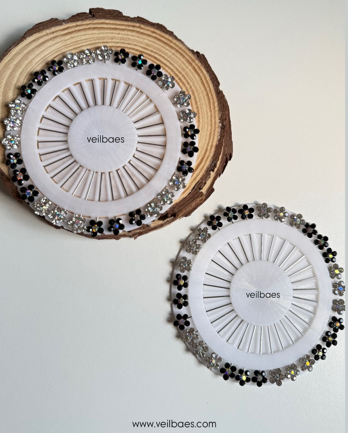 Floral bling pin wheel (full wheel) - veilbaes.com